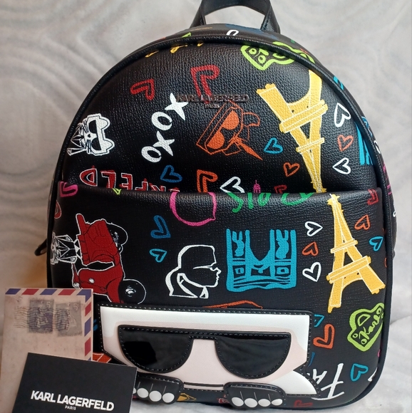Karl Lagerfeld | Bags | Karl Lagerfeld Nwt Leather Backpack 2x13x6 ...
